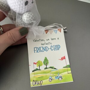 Printable Golf Valentine's Day Cards, Print at Home Classroom ...