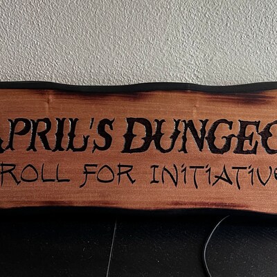Personalized Rustic Dnd Wood Sign Dungeons and Dragons Roll for ...