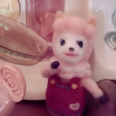 Needle Felting Maori Wool Batt / FB12 Powder Puff Maori Wool Fluffy ...