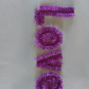 Cute Fluffy Fringed FONT Machine Embroidery Designs in - Etsy