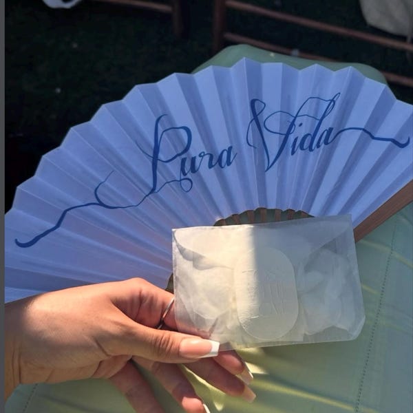 Personalized Custom Hand Fans High End Wedding Fabric Fans Party Favors ...