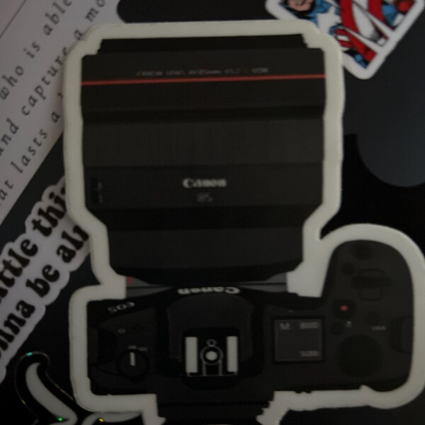 Canon EOS R6 + RF 85mm, Camera Sticker for Laptop, Photography Sticker ...