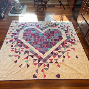 PDF Exploding Heart Quilt Pattern Digital Download by Slice of - Etsy