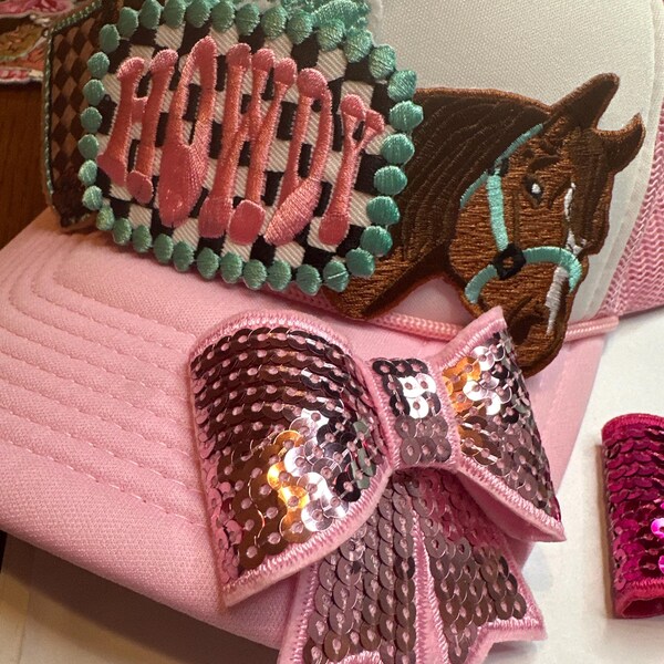 Merry Christmas Mega Bling Patch *3D Glitter Mascot Rhinestone Hat ...