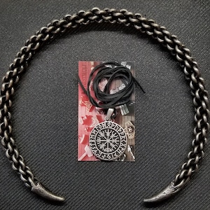 Hand-forged Braided Steel Scorpion Tail Neck Torc Claw / Talon Torc ...