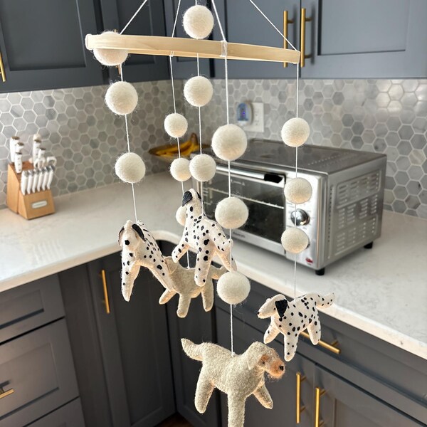 Golden Retriever Dog Baby Crib Nursery Mobile, Puppy Mobile, Retriever ...