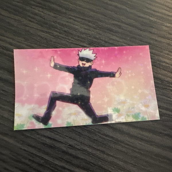 Gojo Funny Stickers HOLOGRAPHIC Set - Anime Meme, JJK, Sorcerer, Satoru ...