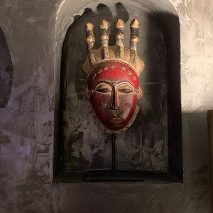 African Rasta Mask 43 on Display Stand - Etsy