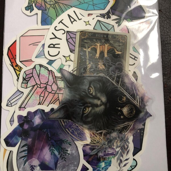 10 Large Magic Fairy Sticker Pack. Vintage Red Flower Fairies Clear ...