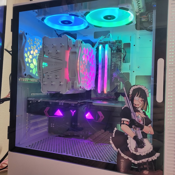 Sakura Cherry Blossom Shower Gaming Computer Artisan Fan Shroud / Grill ...