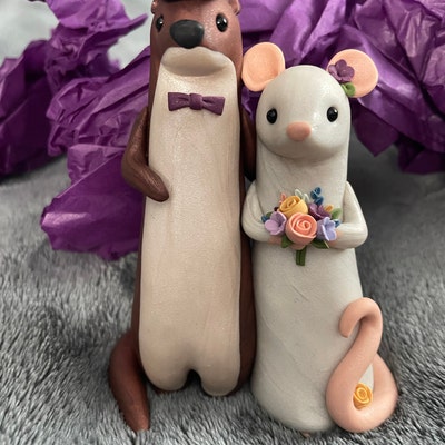 Marmot Wedding Cake Topper Animal Clay Cake Topper and Keepsake by ...