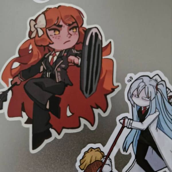 Holographic Vinyl Sticker - Ryoshu, Faust, Ishmael (limbus Company) - Etsy