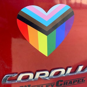 Progressive Pride Flag Magnet Auto Magnet Car Magnet Daniel | Etsy