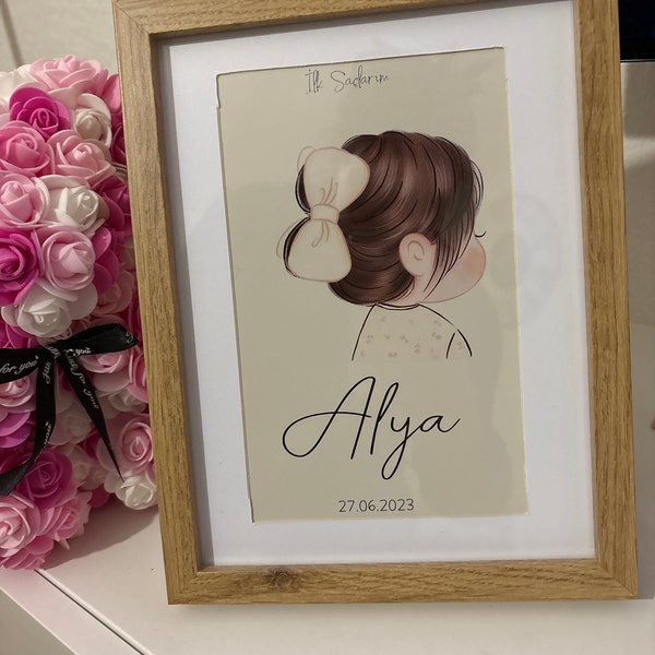 Customised Baby Keepsake | Baby's First Haircut | Baby Gift | Baby Room ...