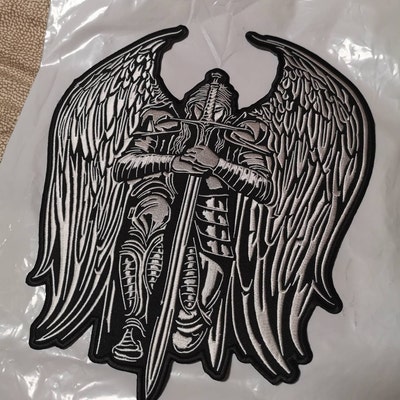 ANGEL KNIGHT Large Back Patch for Custom Biker Vest - Etsy