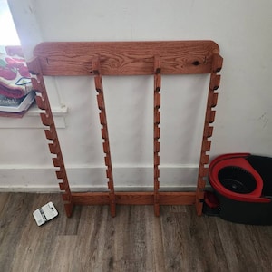 40 Cap Solid Oak Rack Made to Order Free Shipping USA - Etsy