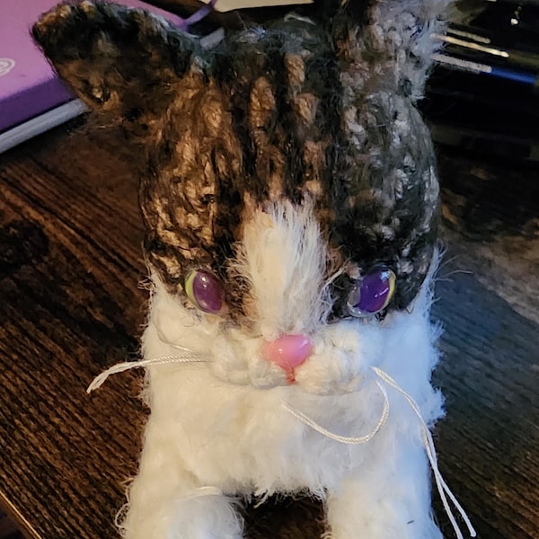 Custom Crochet Cat, Amigurumi Custom Pets, Crochet Pet Memorial, Look Alike Cat, Personalized ...