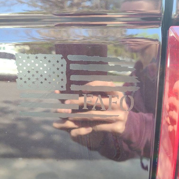American Flag FAFO Decal - Etsy