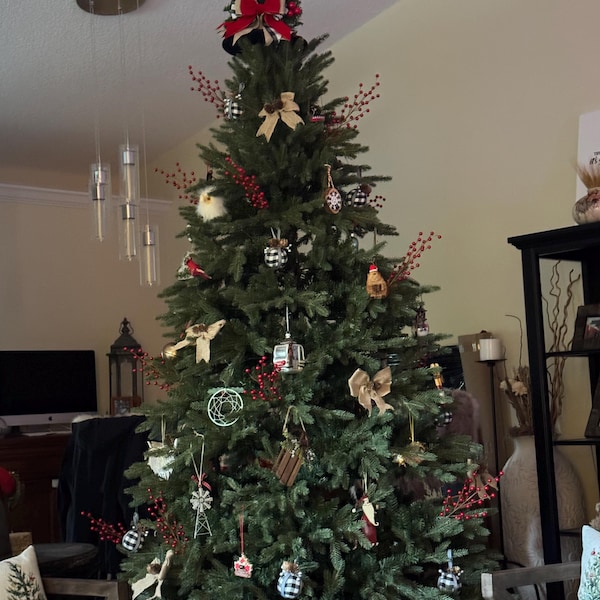 Mint Green and Red Christmas Tree Topper Whimsical Tree Topper ...