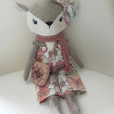 Deer Sewing Pattern PDF Make a Deer/reindeer Woodland Animal Cloth Doll ...