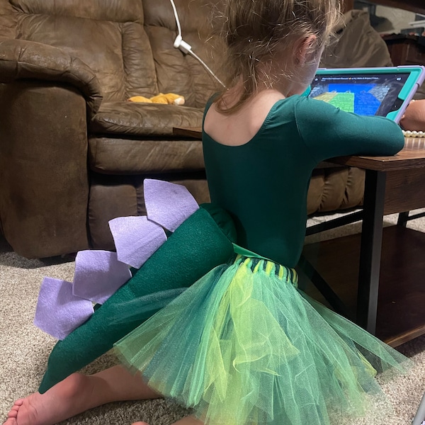 Dinosaur Tutu Skirt With Tail (headband NOT Included) /dinosaur Tail ...
