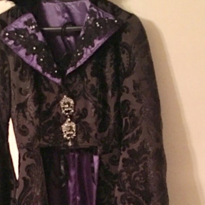 Camile's Gothic Brooch With Dark Rhinestones. Dangeling Element and ...