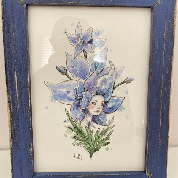 Daffodil Flower Fae Art Print | Fairy Art | Illustration | March Birth ...