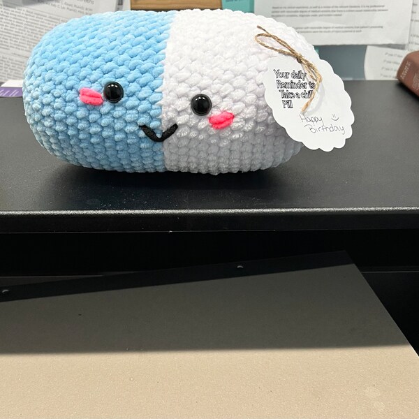 PATTERN ONLY Piper the Pill Pal Crochet Amigurumi English Pattern US ...