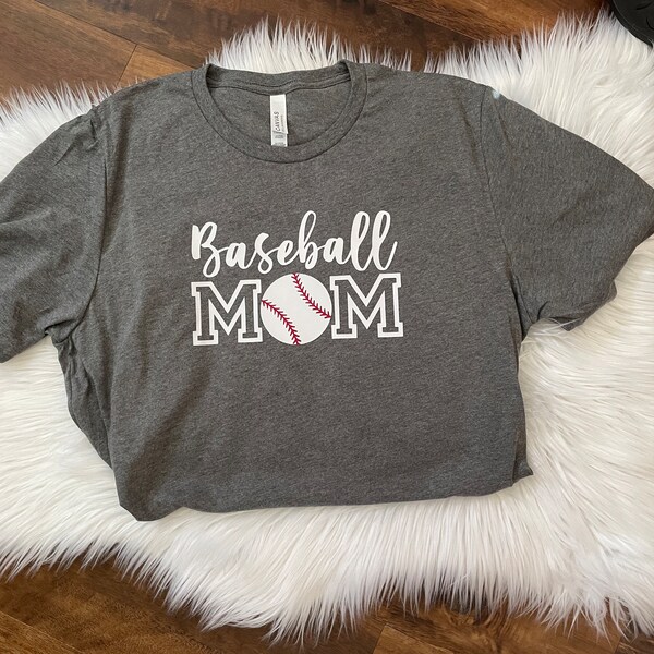 Baseball Mom SVG: Vector Cut Files for Cricut, Silhouette - Etsy