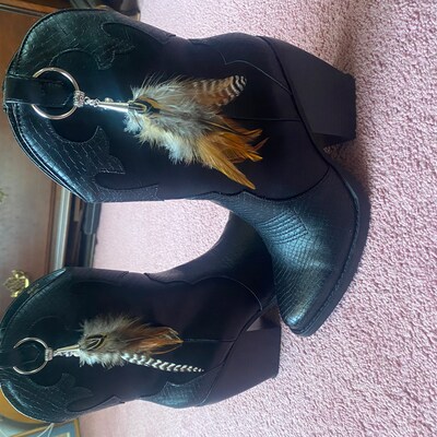 Boot Bling, Concho and Beads Boot Topper With Charm, Western, Handmade ...