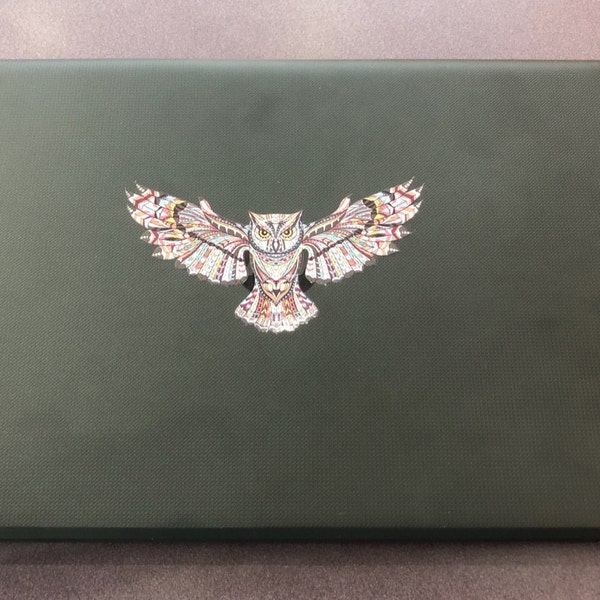 Flying Owl Vinyl Decal | Laptop Decal MacBook Decal Owl Decal Owl ...