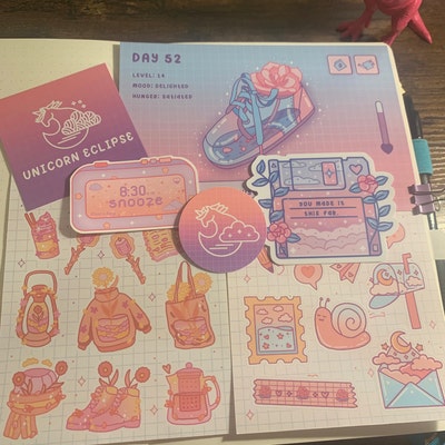 Floppy Disk Cute Vinyl Waterproof Sticker Kawaii Aesthetic - Etsy