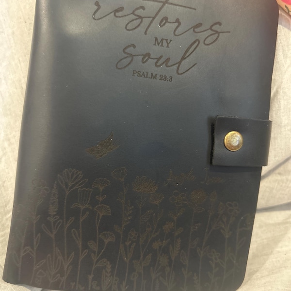 Prayer Journal for Women, Personalized Leather Prayer Notebook, Church ...