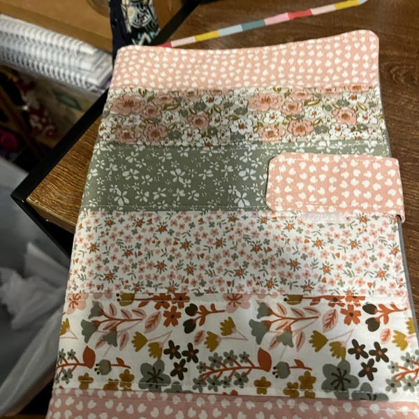 Crafter's Patchwork Composition Notebook Cover, Green and Pink Notebook Cover - Etsy