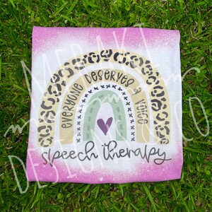 Speech Therapy PNG Sublimation Rainbow for Speech Therapist PNG SLP ...