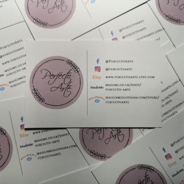 Printed Business Cards for Small Businesses Custom Printed Business ...