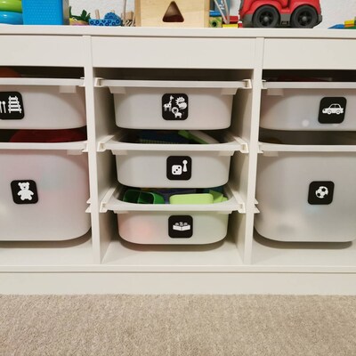 Toy Organisation Label Decals for IKEA TROFAST Boxes - Etsy