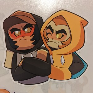 LMK Chibi Nezha and Chang'e Matted Stickers - Etsy