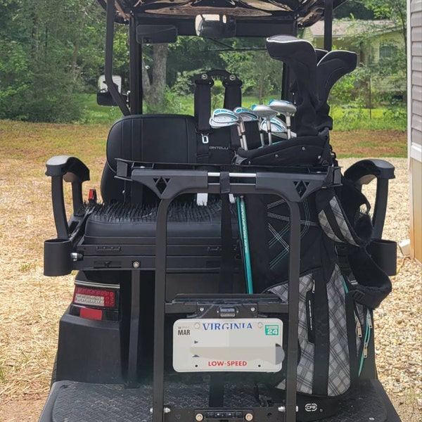 BINTELLI Golf Cart Golf Bag Attachment, Easily Removable, No Drilling ...