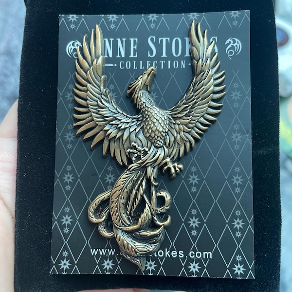 Phoenix Rising Pin Badge - Etsy
