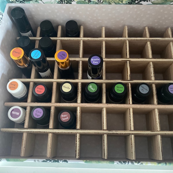 Essential Oil Drawer Dividers for 15ml Bottles/storage/rack/organizer ...