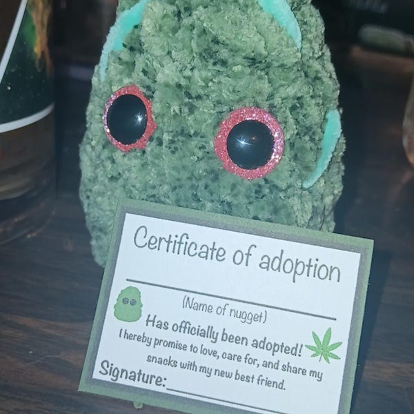 Weed Nugget Plushie, Crochet Nugs, Smoke Station Decor, 420 Friends ...