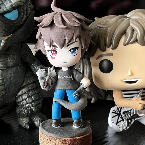 Custom Clay Figure, Custom Anime Figurines, Character Handmade Figures ...