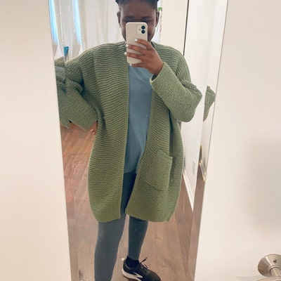 The Midtown Cardigan Knit Pattern - Etsy