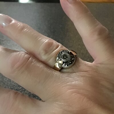 Century-old Vintage Ring, Gold Ring, Sterling Silver Ring Antique Ring ...