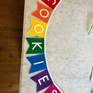 LARGE Custom Color Bunting Banner Felt Triangle Garland - Etsy