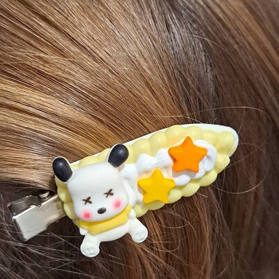 Kawaii Handmade Hair Clips, Color of Your Choice, Random 1, Cute ...