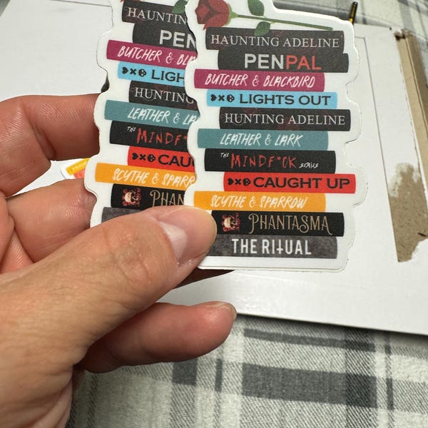 Dark Romance Book Stack Sticker, Bookish Sticker, Smut, Spicy, Kindle ...