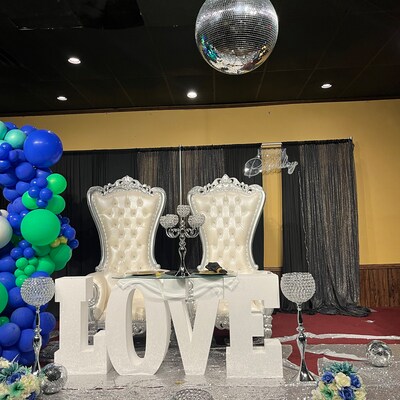 30 Tall Large LOVE Table Base Foam Letters 8 Deep Letters Wedding ...
