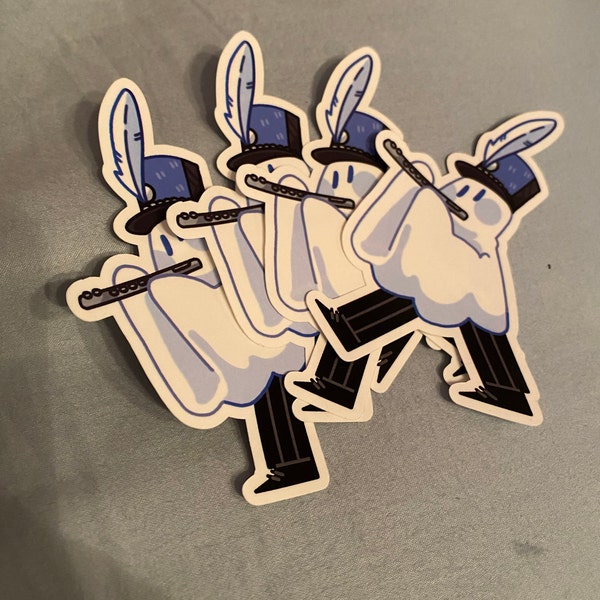 Ghost Marching Band Waterproof Stickers! - Etsy